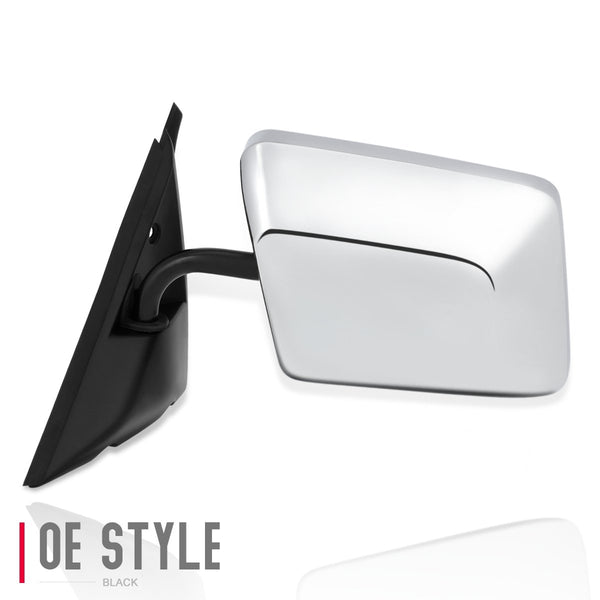 Chrome Manual Side View Mirror (Left) 82-90 Chevy S10/S10 Blazer, 82-9 ...