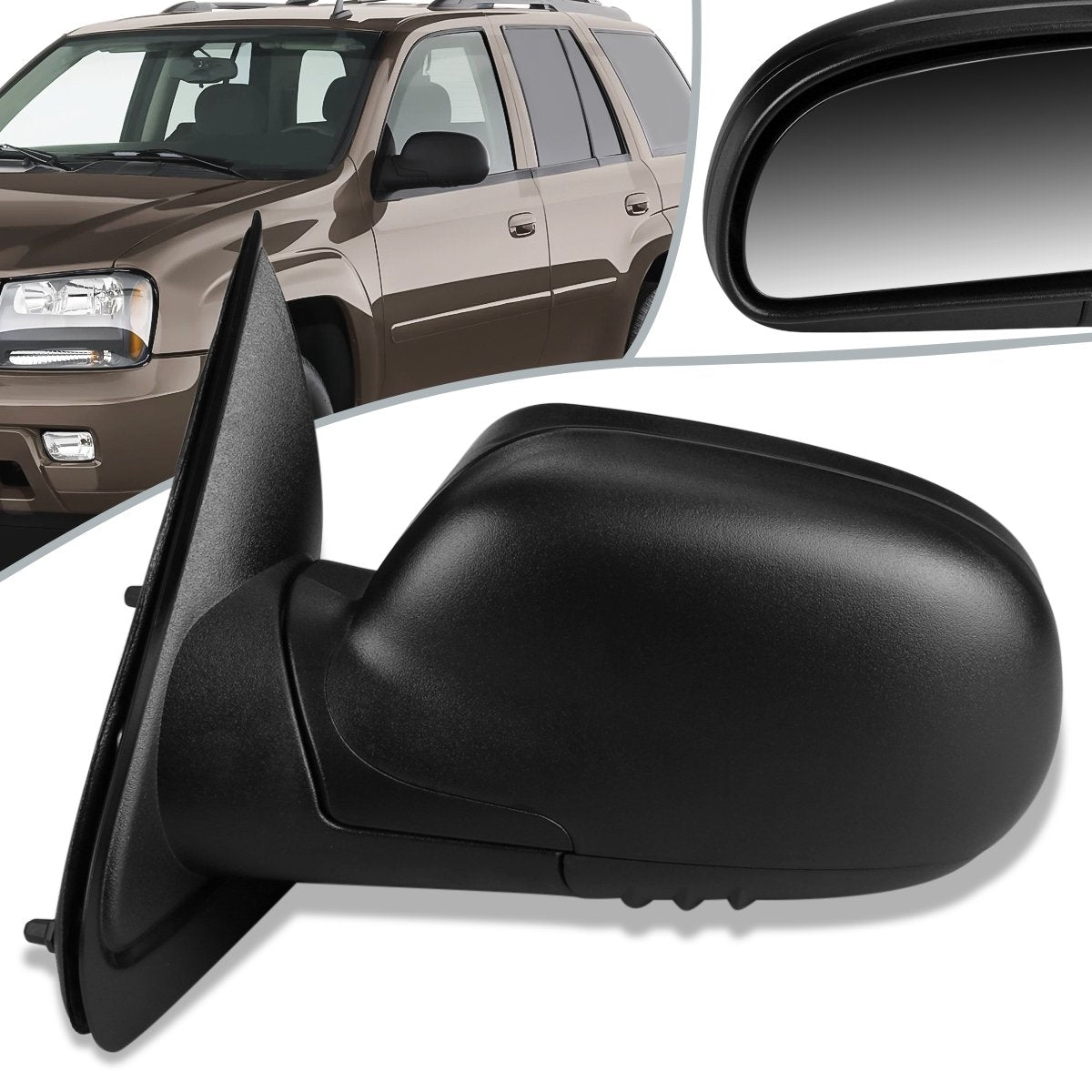 Manual Side View Mirror (Left) 02-08 Chevy Trailblazer, GMC Envoy – CA ...