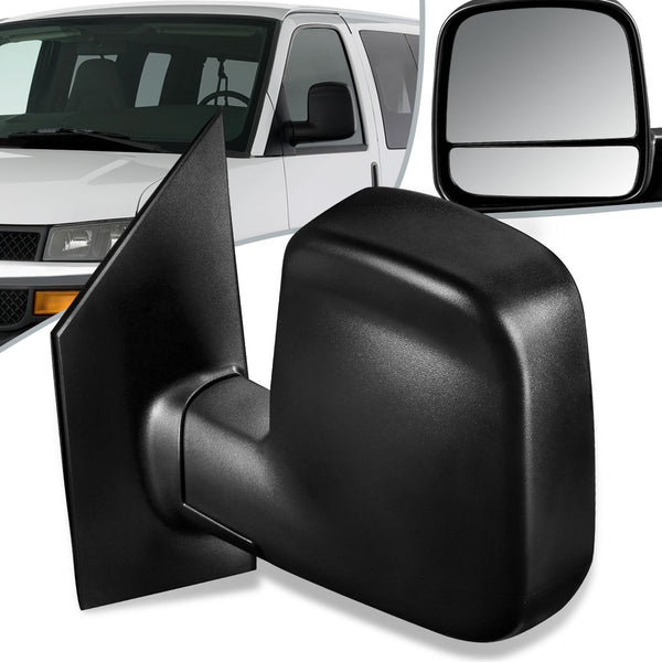 Manual Side View Mirror (Left) 08-18 Chevy Express/GMC Savana 1500/250 ...