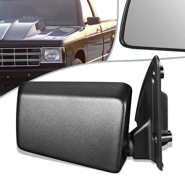 Manual Side View Mirror (Right) 85-94 Chevy S10/S10 Blazer, GMC S15/S1 ...