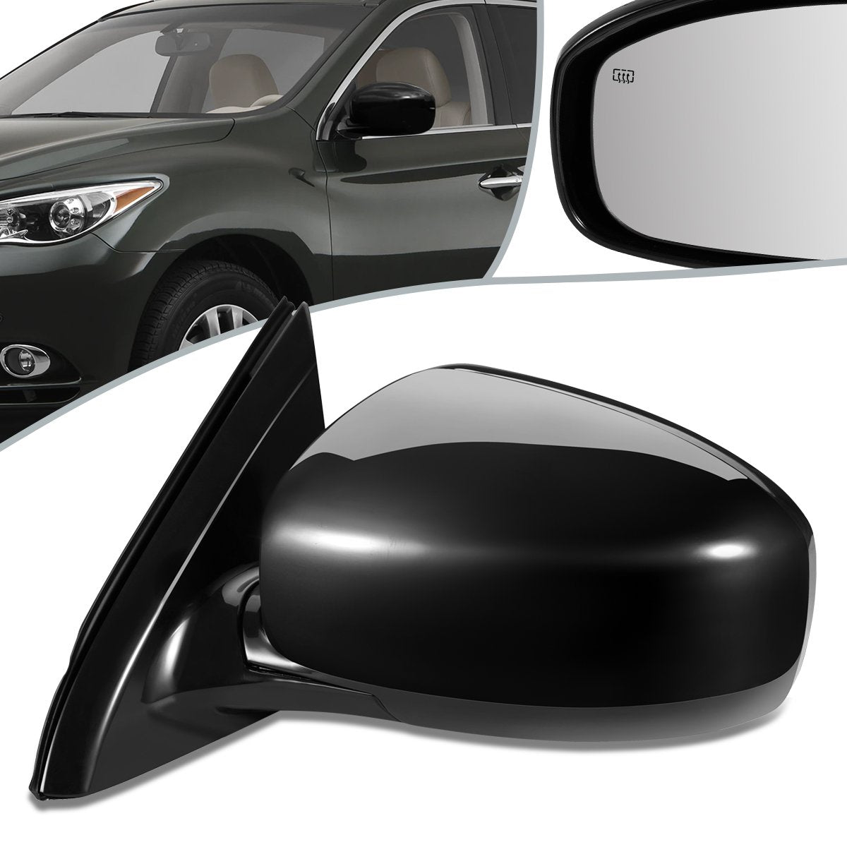 Powered Heated Side View Mirror (Left) 14-15 Infiniti QX60 – CA Auto Parts