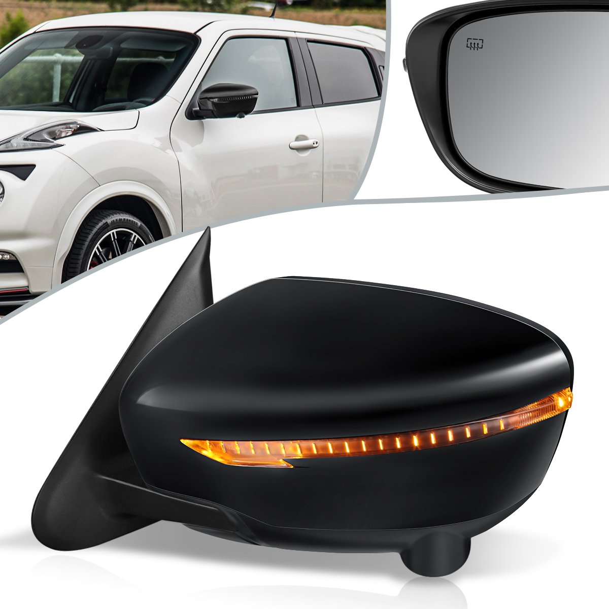 Powered Heated Side View Mirror (Left) 15-17 Nissan Juke – CA Auto Parts