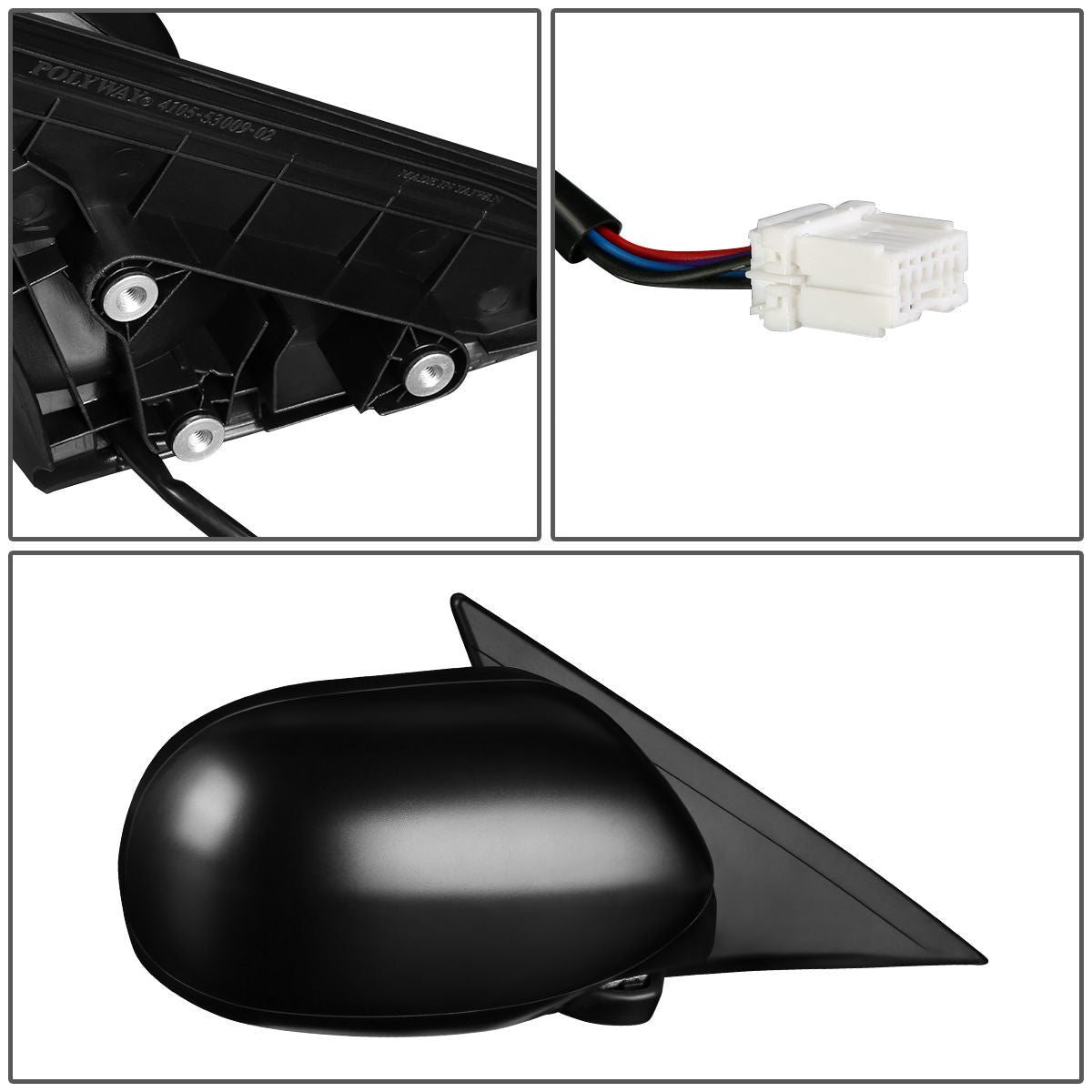 Powered Heated Side View Mirror (Right) 08-14 Subaru Impreza, 09-11 Im ...