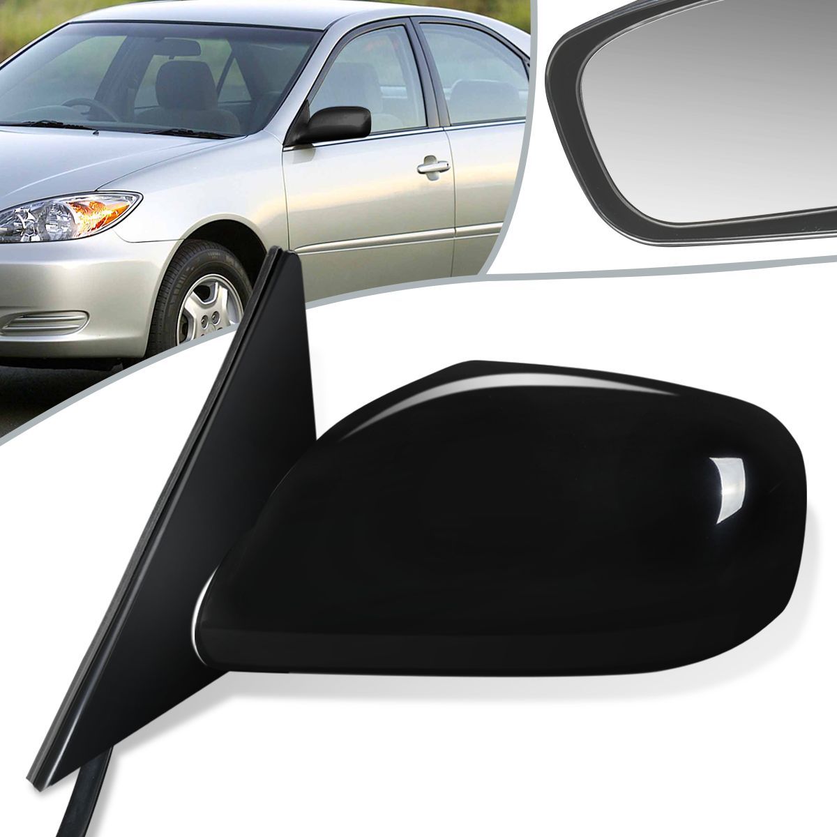 Powered Side View Mirror (Left) 02-06 Toyota Camry – CA Auto Parts