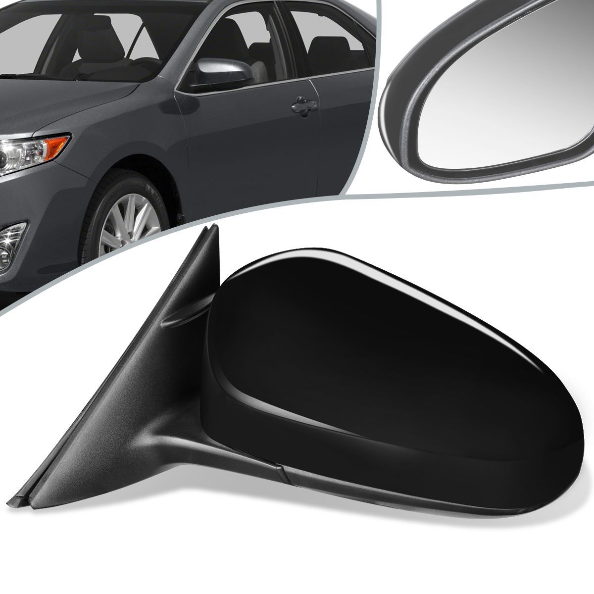 Powered Heated Side View Mirror (Left) 12-14 Toyota Camry – CA Auto Parts