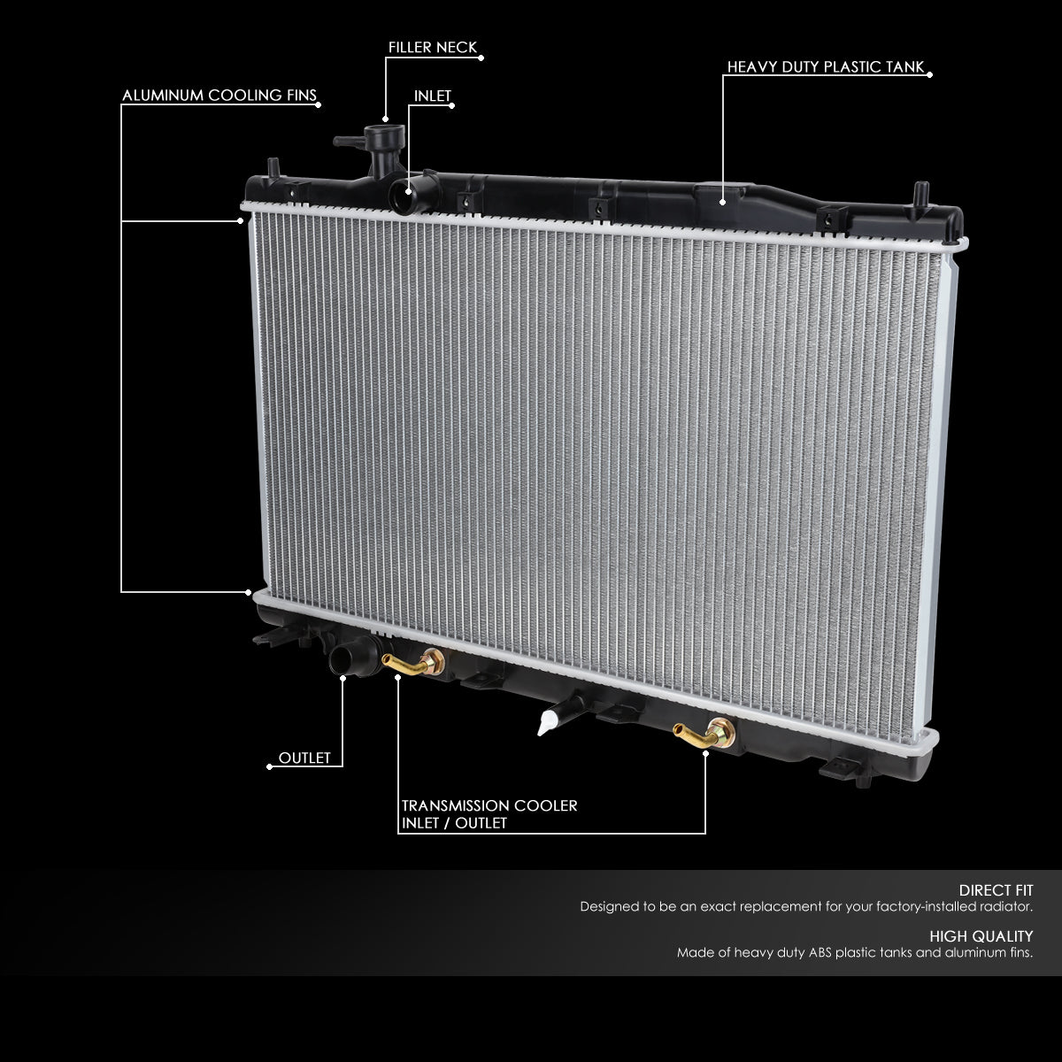 07-09 Honda CR-V AT 13031 Replacement Radiator – CA Auto Parts