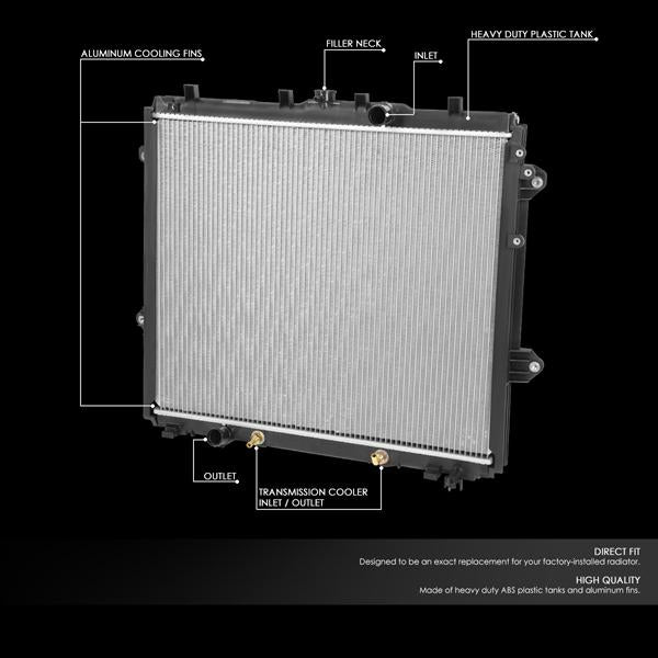 10-19 Toyota 4Runner 2.7L 4.0L AT/MT Aluminum Radiator - 13251 - CA ...