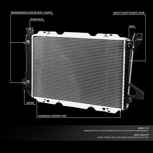 85-97 Ford F250, F350, 85-96 F150, Bronco 1451 Replacement Radiator ...