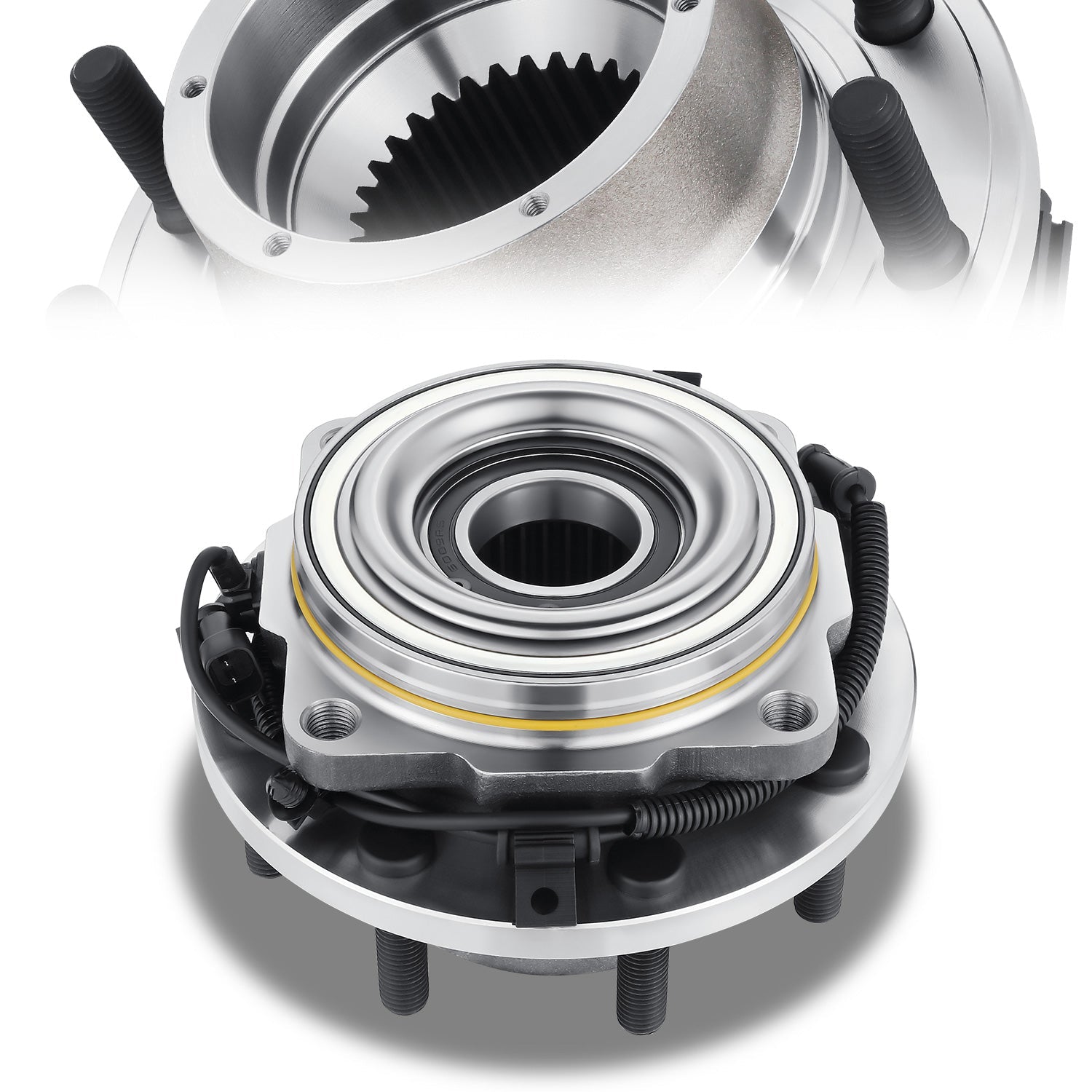 Wheel Hub & Bearing Assembly w/ABS Sensor 11-16 Ford F-350 Super Duty ...