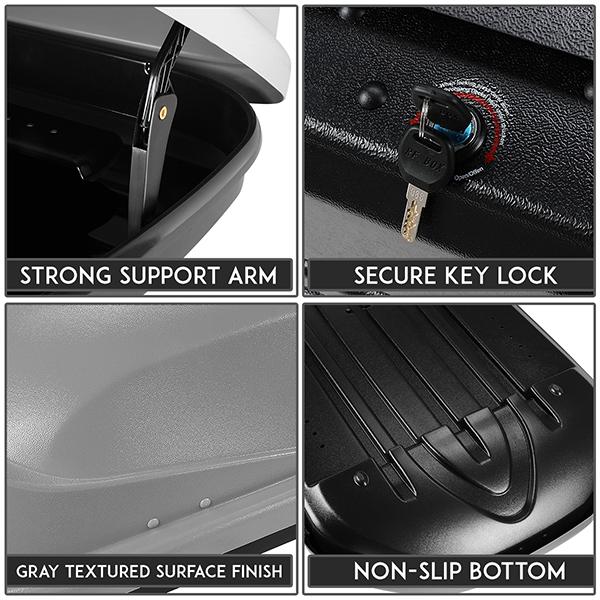 Grey Aluminum Roof Rack Cross Bar Lockable Cargo Box09-15 BMW X1 – CA ...