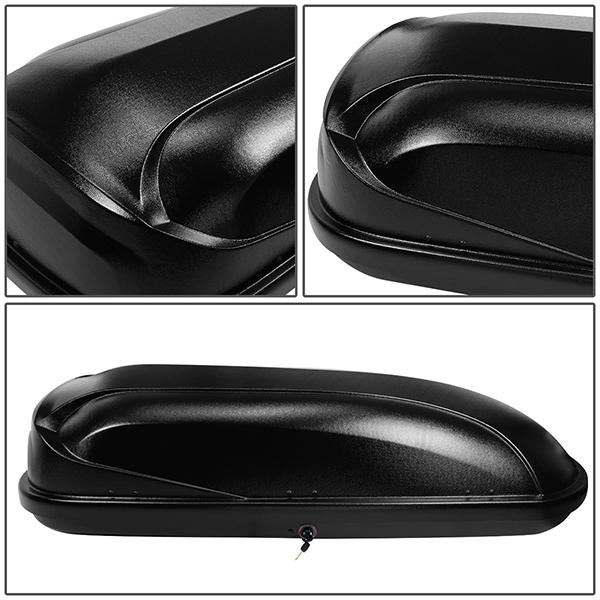Black Aluminum Roof Rack Cross Bar Lockable Roof Cargo Box Fits model ...