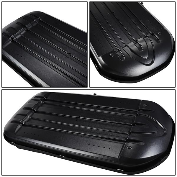 Black Aluminum Roof Rack Cross Bar Lockable Roof Cargo Box Fits model ...