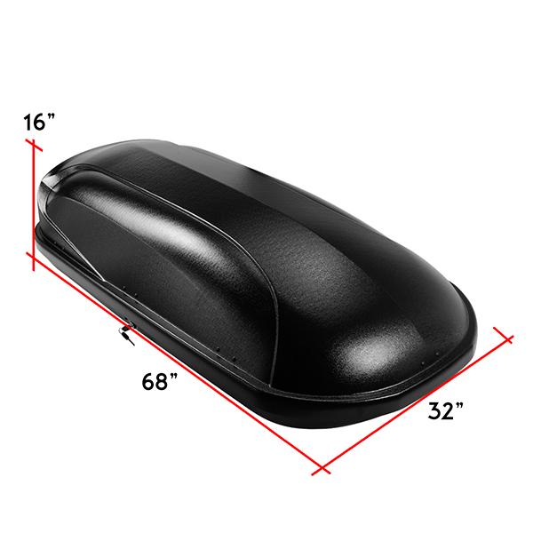 Black Aluminum Roof Rack Cross Bar Lockable Roof Cargo Box Fits model ...