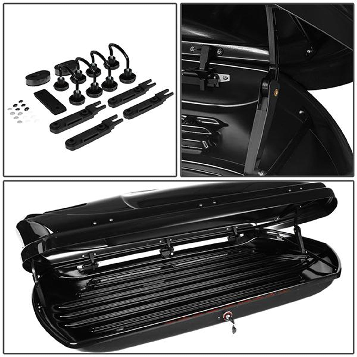 Black Aluminum Roof Rack Cross Bar Storage Box17-18 Mazda CX-5 – CA ...