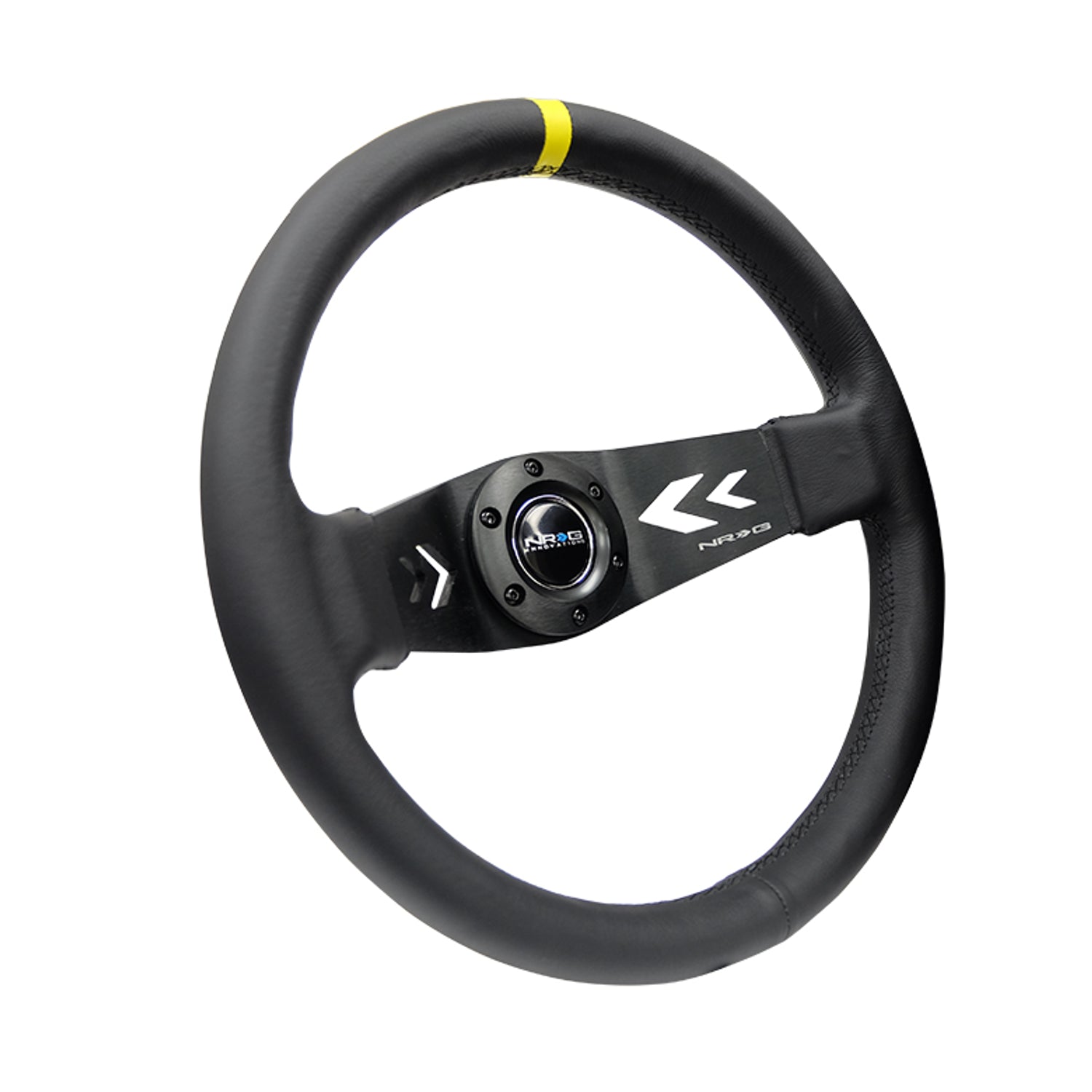 350mm 3 in. Deep Dish Leather Grip Steering WheelUniversal – CA Auto Parts