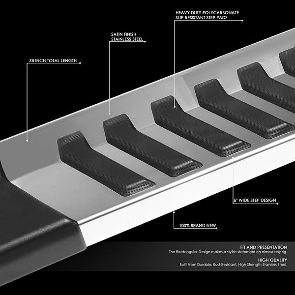 CAAP 6 in.OD Side Step Bar Running Boards 04-14 Ford F-150 Super Cab ...