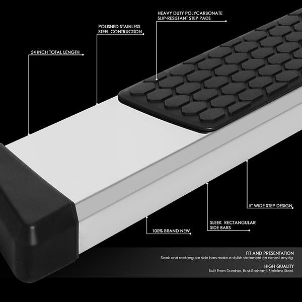 CAAP 5 in. Flat Step Bar Running Boards 07-19 Chevy Silverado GMC ...