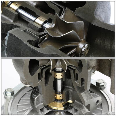 T04E Turbocharger - 3 in. Inlet / 2 in. Outlet T3/T4 4-Bolts Flange A ...