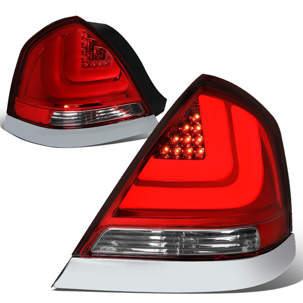98-11 Ford Crown Victoria LED Bar Brake Tail Lights (Red,Clear) - CA ...