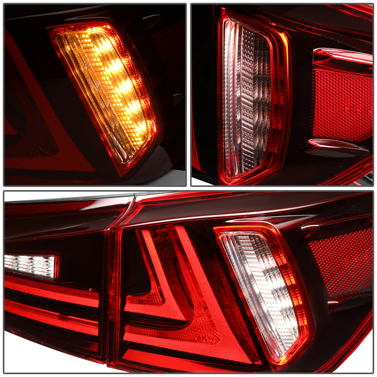 06-13 Lexus IS250 IS350 Base Sedan Full LED Brake/Reverse Tail Lights ...