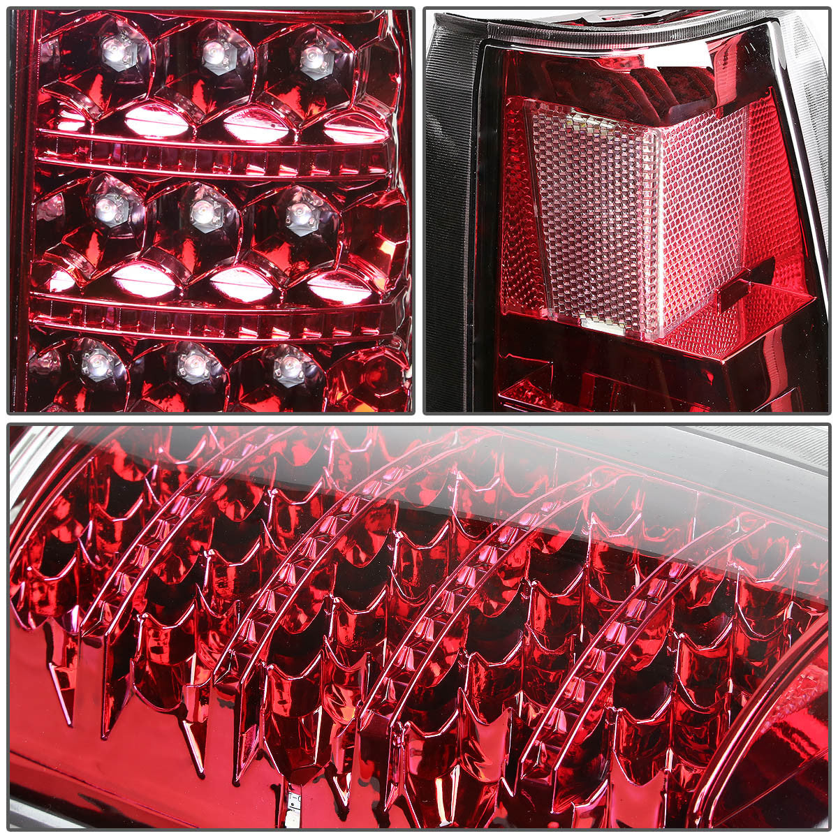 88-00 Silverado C10 C/K 1500-3500 Suburban LED Tail Lights (Chrome ...