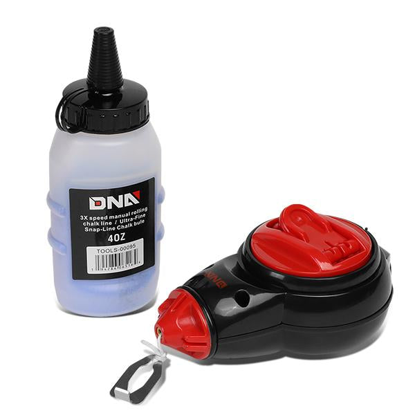 100 ft. Self-Chalking Cotton Cord Chalk Reel + 4 oz Blue Chalk – CA ...