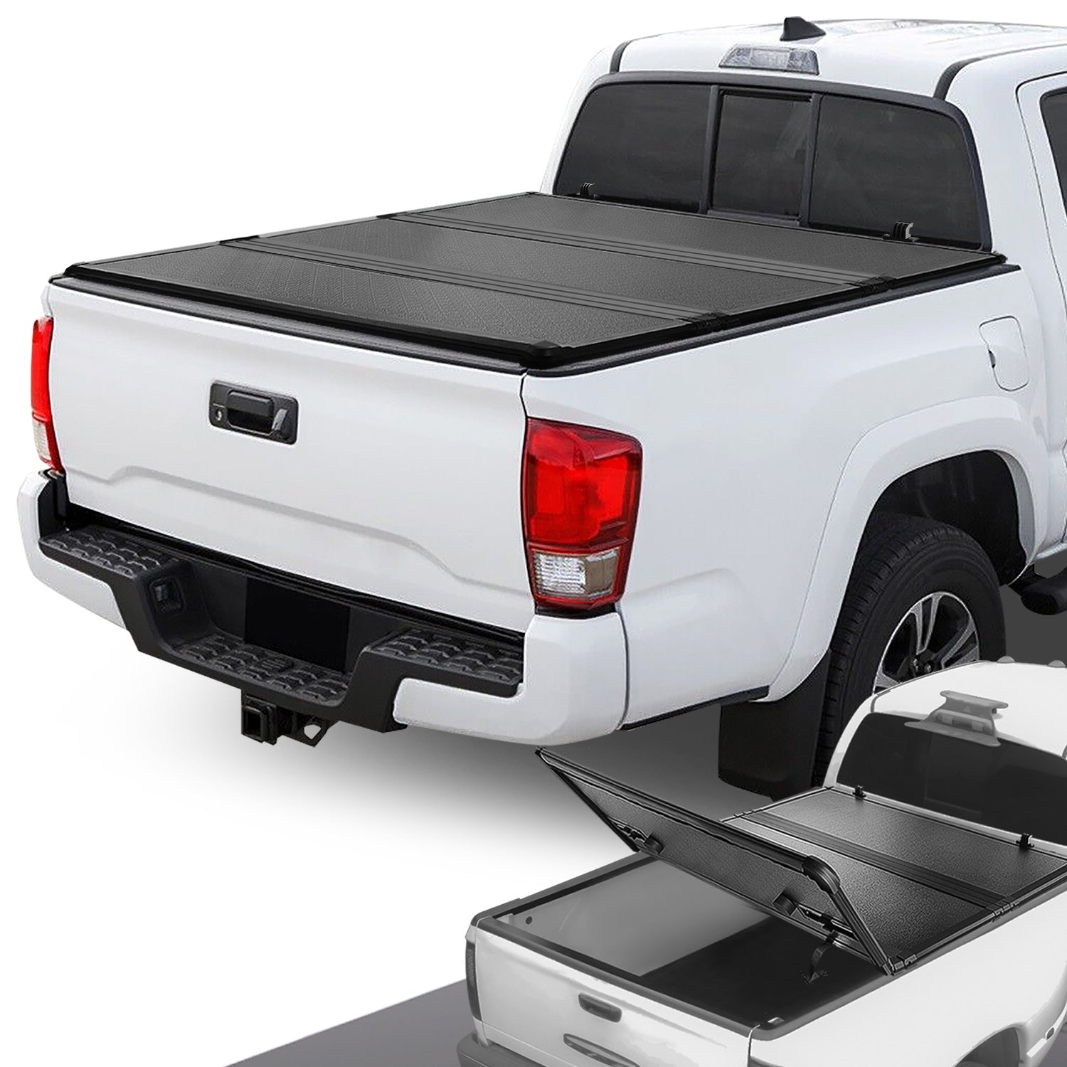 5 ft. Short Bed Tri-Fold Hard Tonneau Cover 16-24 Toyota Tacoma – CA ...