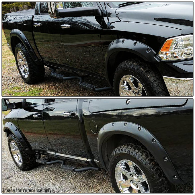 Pocket Style Matte Fender Flares09-18 Dodge Ram 1500, 19-23 Classic ...