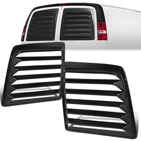 Rear Window Louvers97-17 Chevy Express GMC Savana 1500 2500 3500 - CA ...
