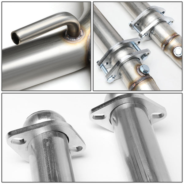 2.5 in. OD 2-Bolt Exhaust X-Pipe Kit - Stainless Steel 94-95 Ford Must ...